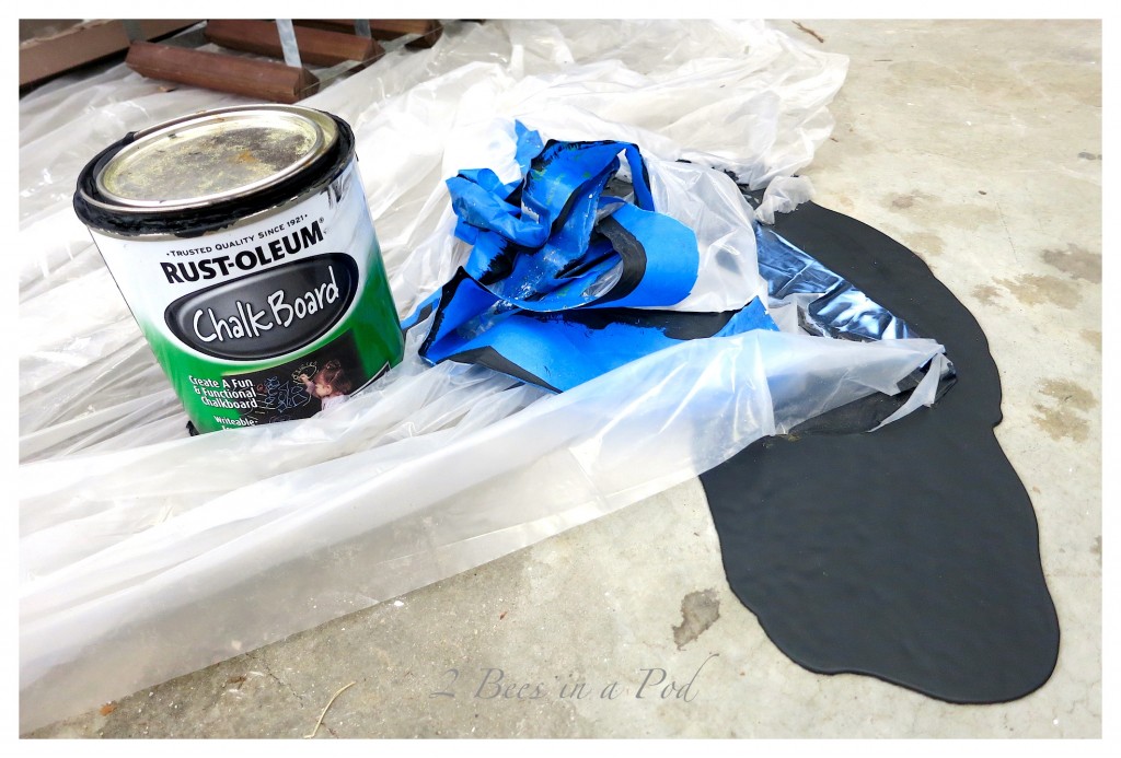How To Clean Up Spilled Chalkboard Paint Off Concrete... - 2 Bees in a Pod