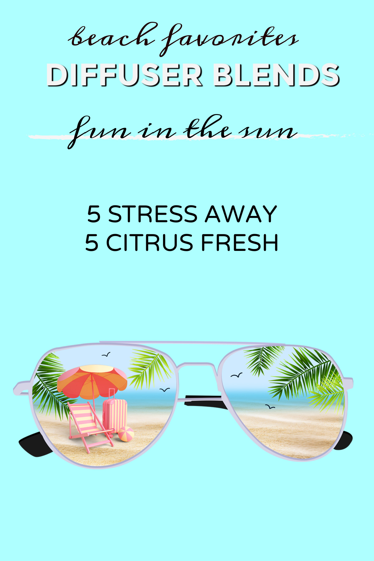 Beach Inspired Diffuser Blends - Hear the Waves - 2 Bees in a Pod