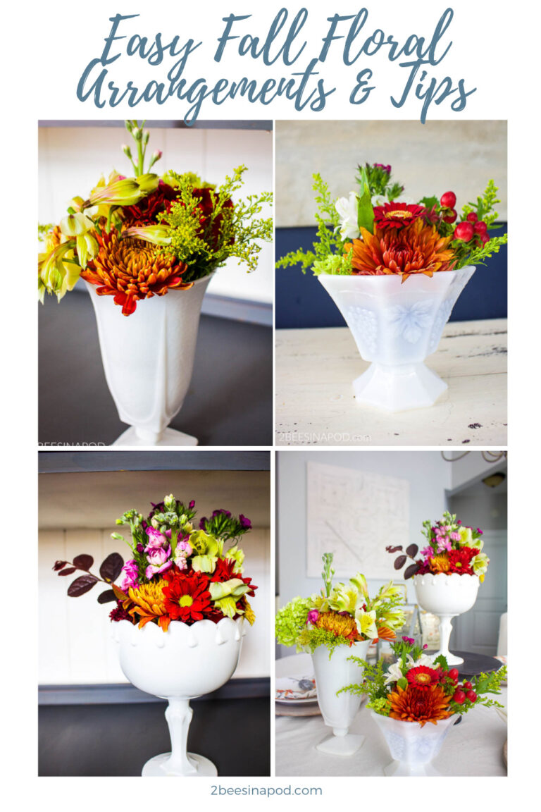 Tips for Easy Fall Floral Arrangements - 2 Bees in a Pod