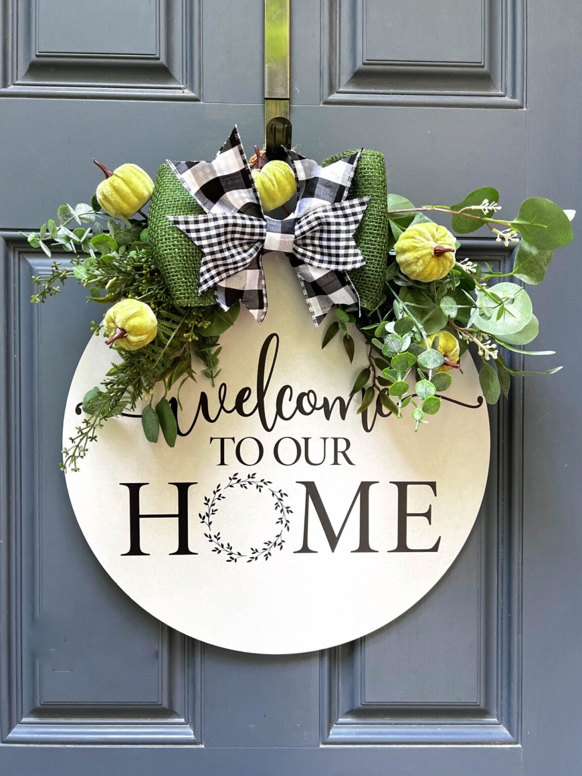 Fall Welcome Home Door Hanger - 2 Bees in a Pod